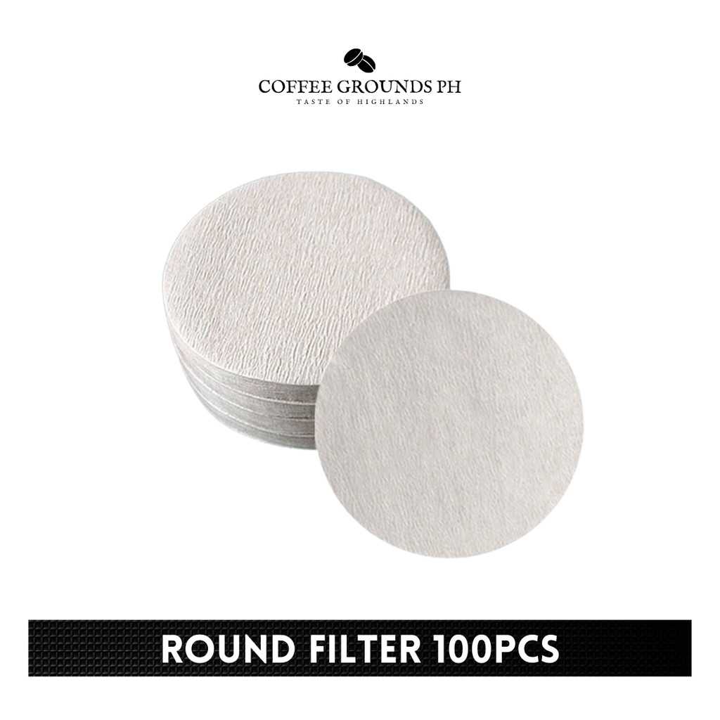 Round Coffee Filter for Moka Pot & Espresso Machine (100 pcs) | Shopee ...