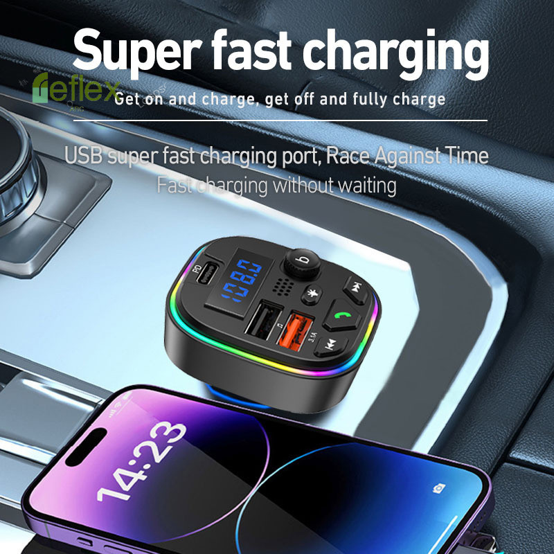 Reflex Arc Car FM Transmitter Phone Charger For Iphone For Samsung ...