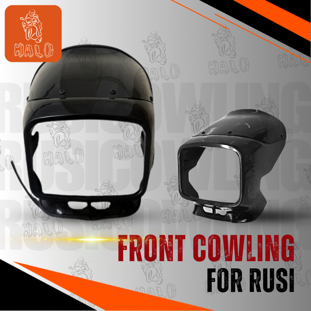 [HALO MOTOR] MOTORCYCLE HEAD LIGHT COWLING RUSI | Shopee Philippines
