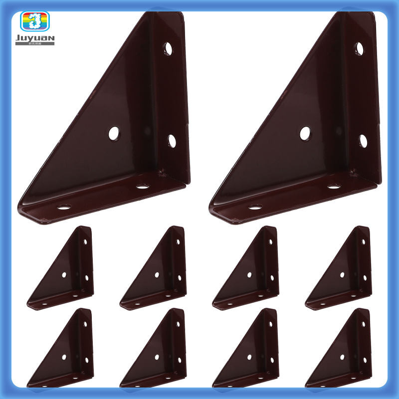 10 Pcs Bed Frame Bracket Corner Braces Triangular Fixed Code Angle ...