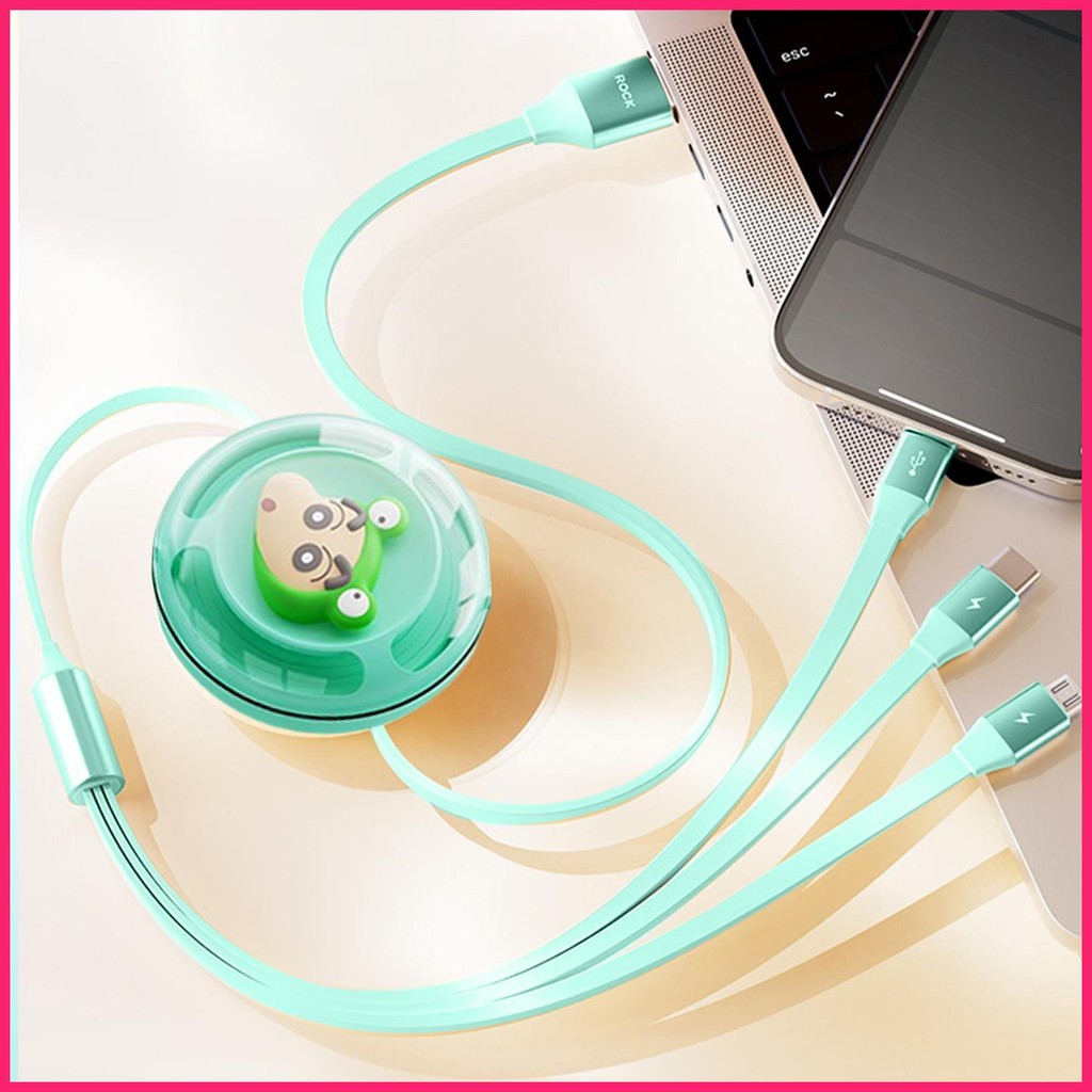 Cartoon Role Design Charging Cord 100W Smart Phone Charger Cable ...
