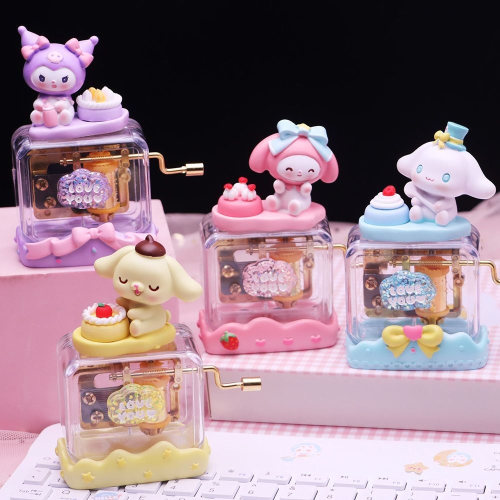 Sanrio Cartoon Music Box Hand-Cranked Octave Box Children's Gift Girl ...