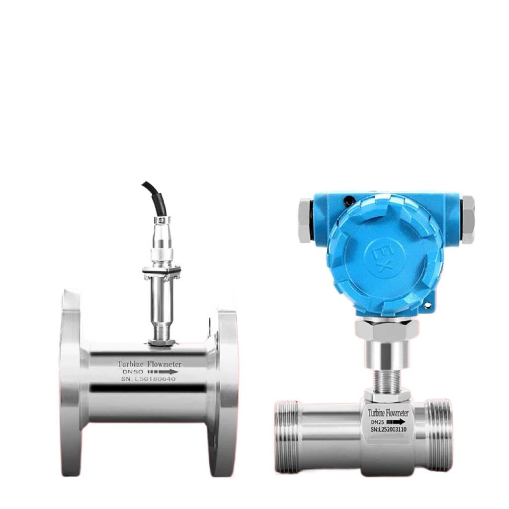 High Precision Liquid Turbine Flowmeter Water Flow Transducer Hydraulic ...