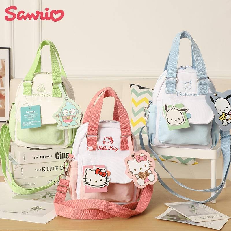 Genuine Sanrio Mini Portable Messenger Bag Kuromi Melody Half Fishman ...