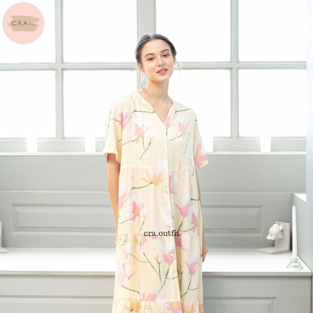 Cra OUTFIT - Maxi Dress Jumbo Rayon Premium Contemporary Busui Friendly ...