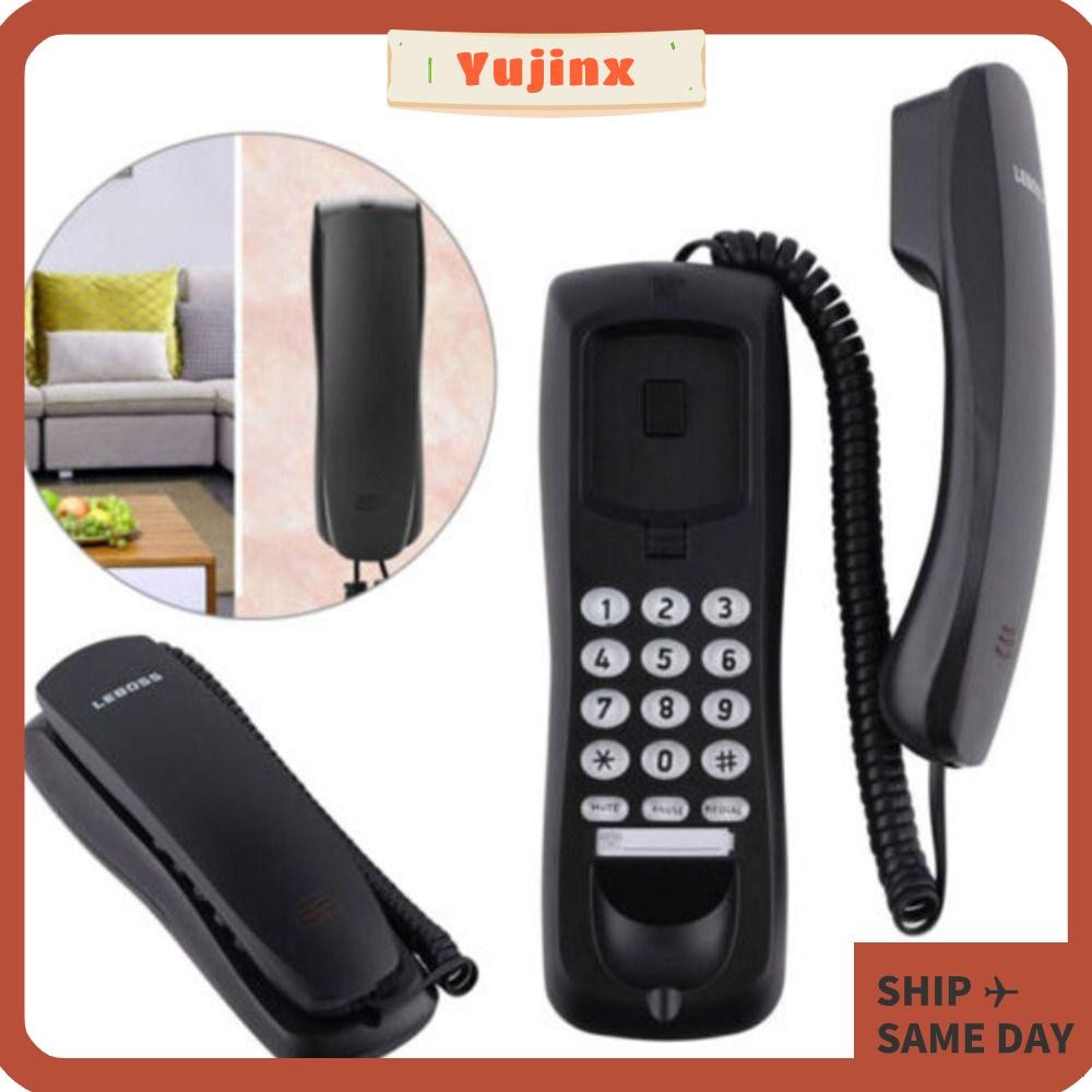 YUJINX Wired Telephone, Landline Wall Mounted Corded Phone, Caller ID ...