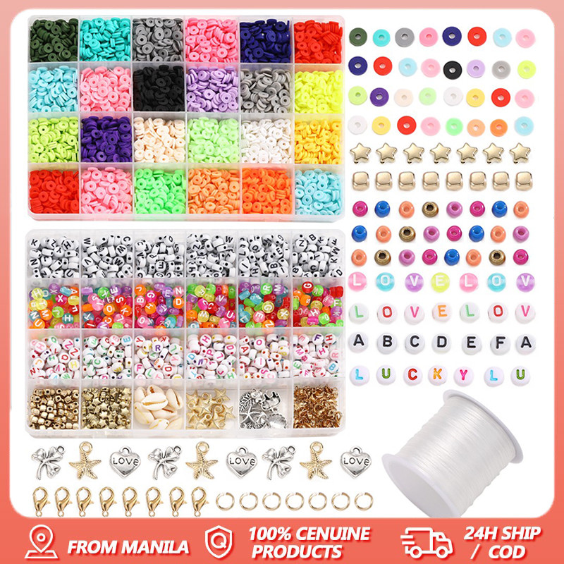 Colorful DIY Bracelet Kit Acrylic Letter Beads Set for Name Bracelets ...