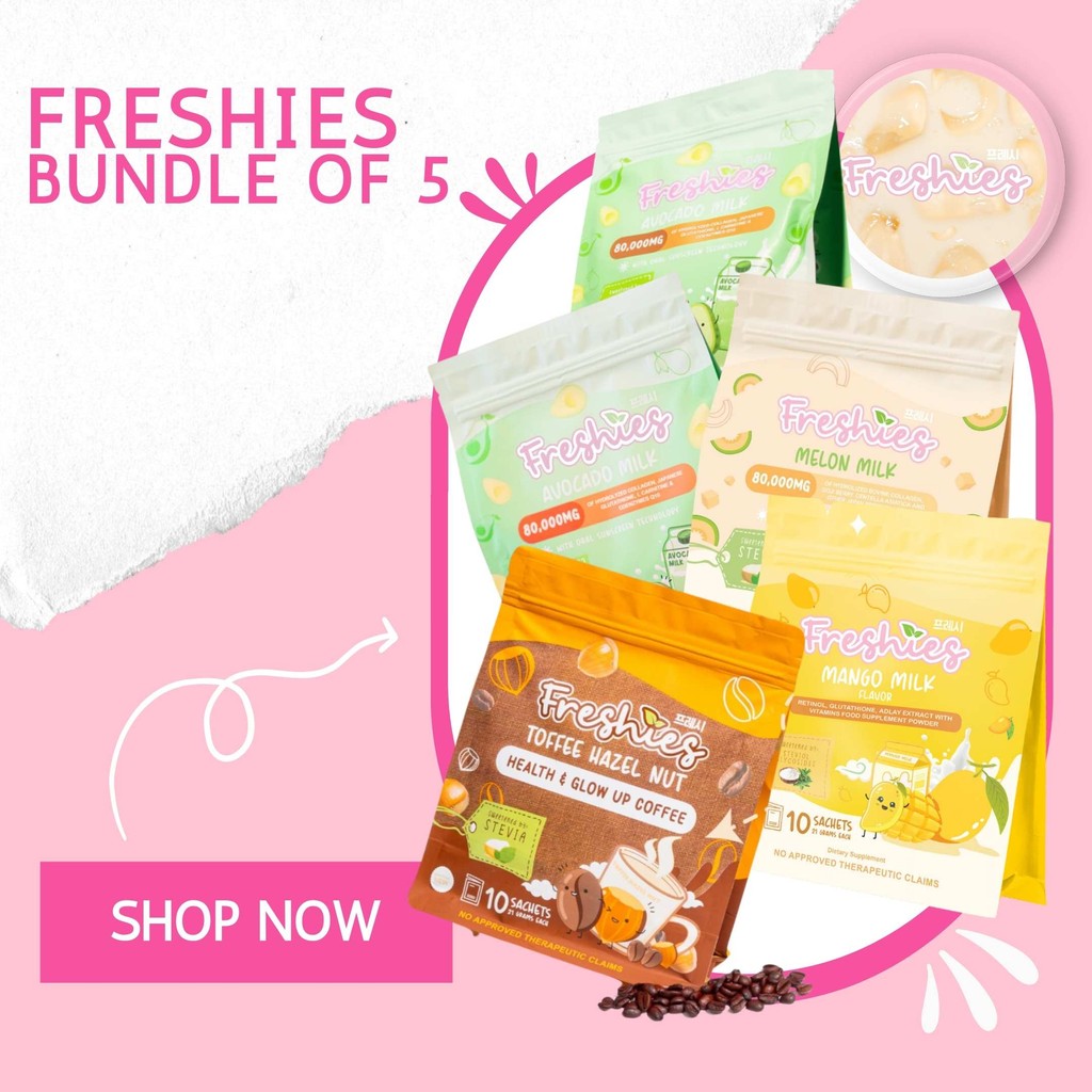 Juju Glow FRESHIES BUNDLE OF 5 | Avocado, Melon, Mango Milk Collagen ...