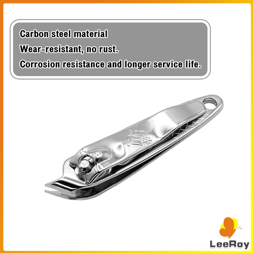 LRY Silver Slant Edge Finger Nail Clippers Pedicure Manicure Trimmer ...