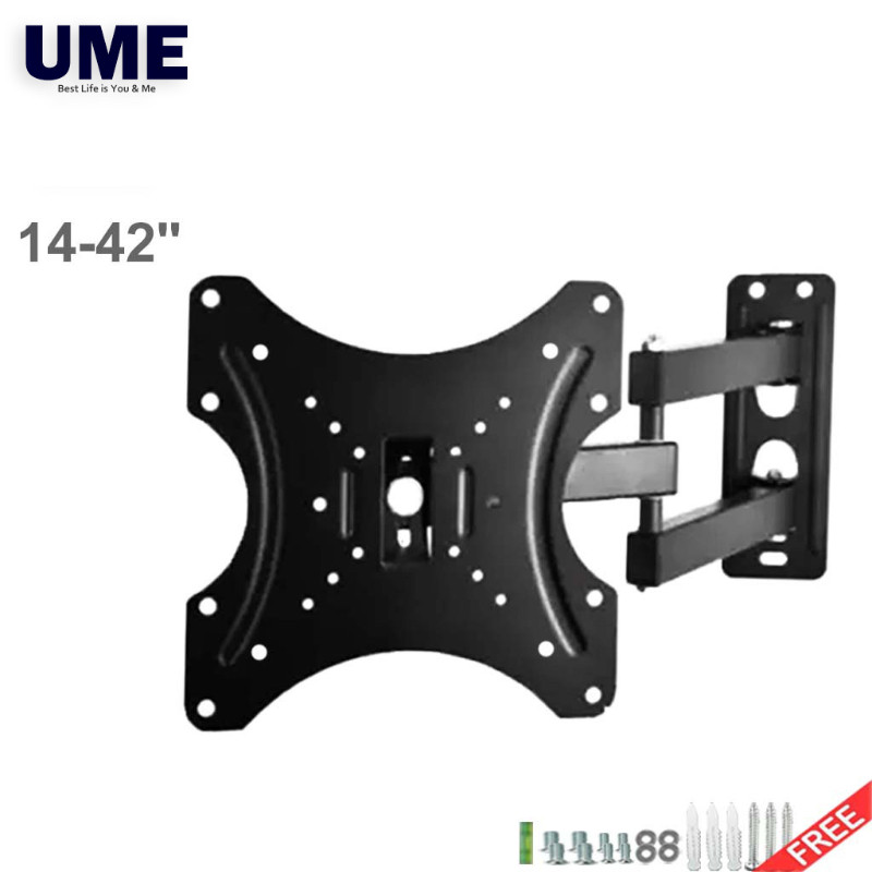 14"-42" LCD LED TV Bracket Full Motion Wall Mount Brackets Foldable ...