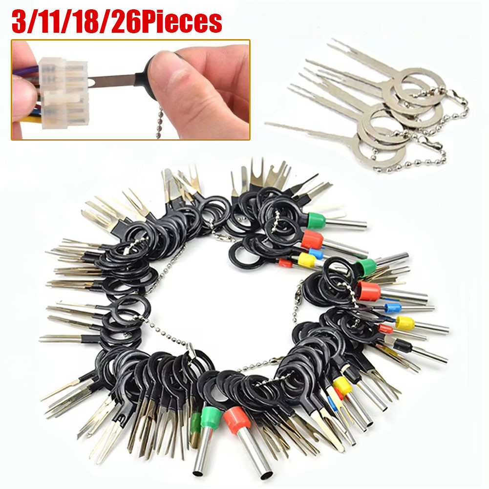 Car Terminal Removal Tool Kit Wire Plug Connector Extractor Puller ...