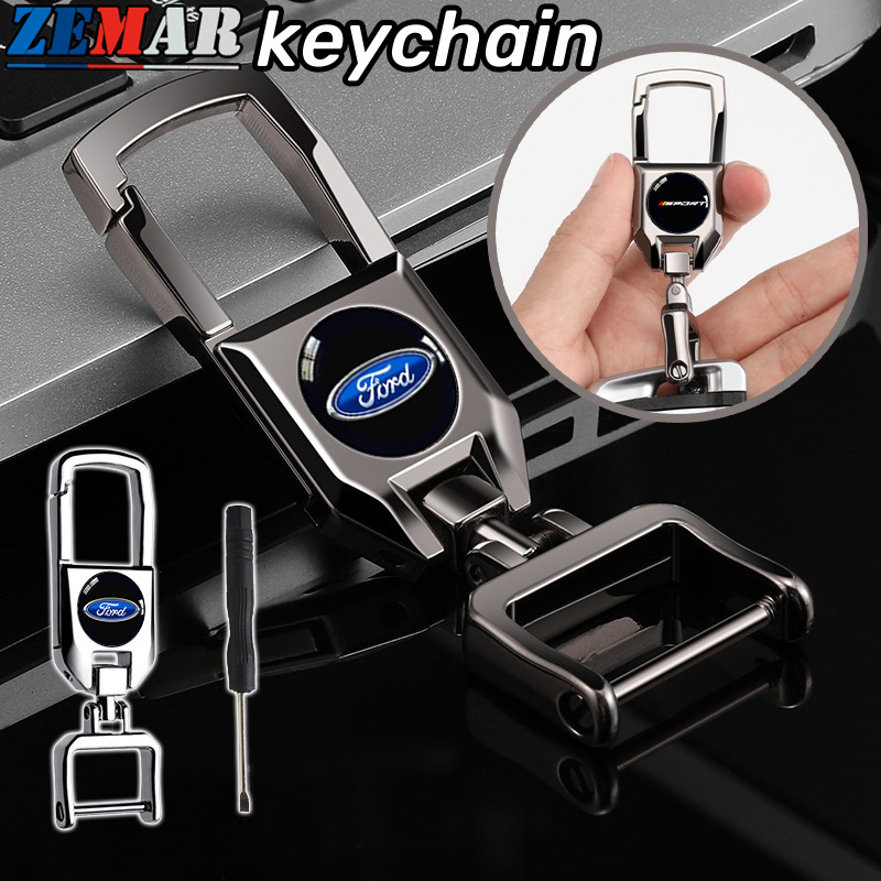 【Ford】Car Metal Keychain Motorcycle Key Chain Key Holder Car Keychain ...