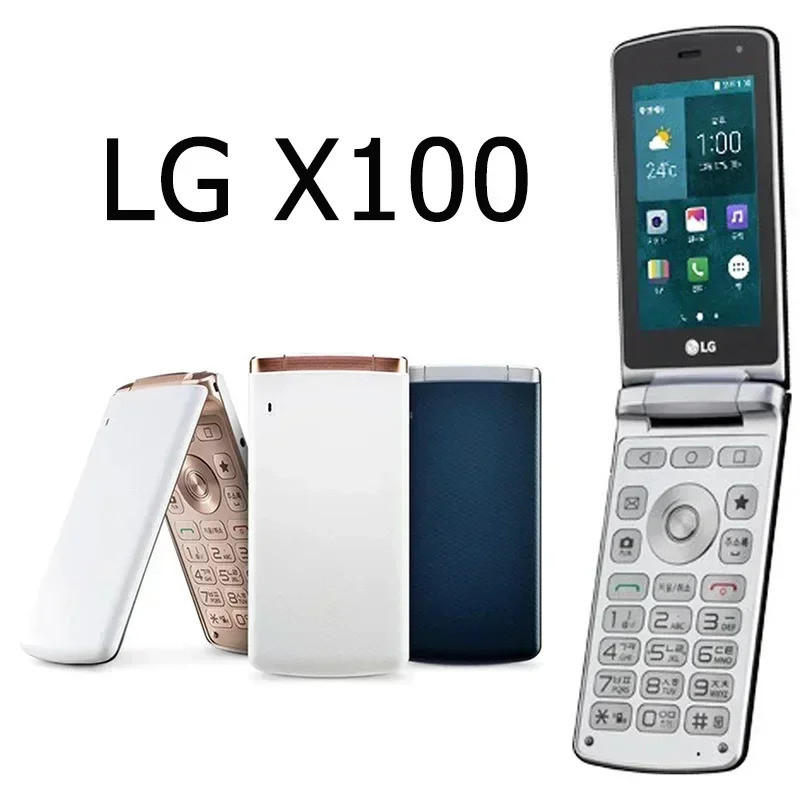 LG Smart Folder 4G LTE flip phone LG X100 3.3'' 2GB RAM 16GB ROM 4.9MP ...