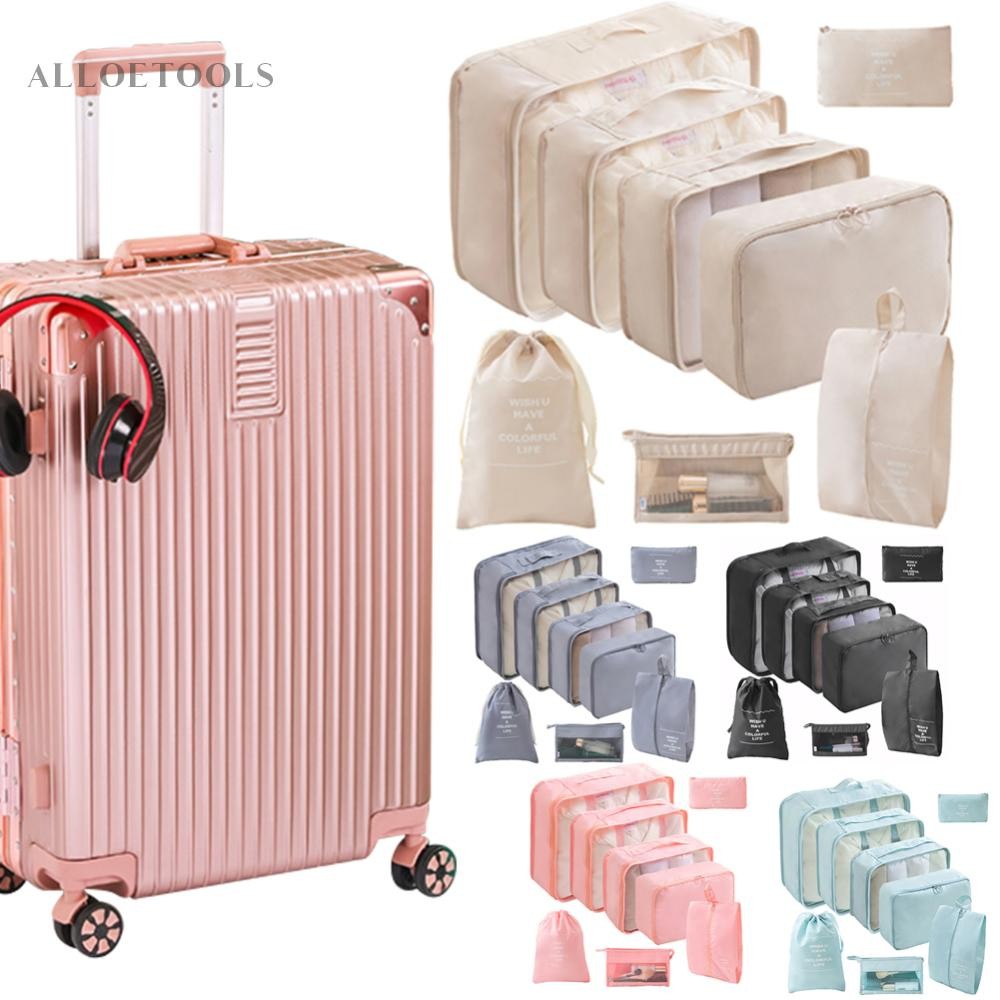 8 Pieces Set Portable Luggage Organizer Luggage Packing Organizers for ...