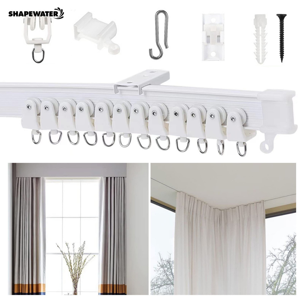 Bendable Curtain Track Flexible Ceiling Curtain Track System for Easy ...