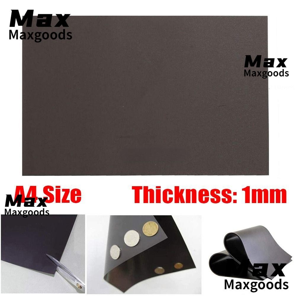 MAXG A4 Magnet Sheet, Magnetic On One Side A4 Size Magnetic Mat ...