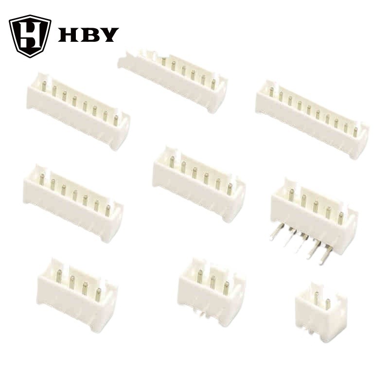 50PCS/Lot XH2.54 Right Angle 90° Pin Header Connector 2P 3P 4P 5P 6P 2.54mm Pitch XH For PCB JST ...