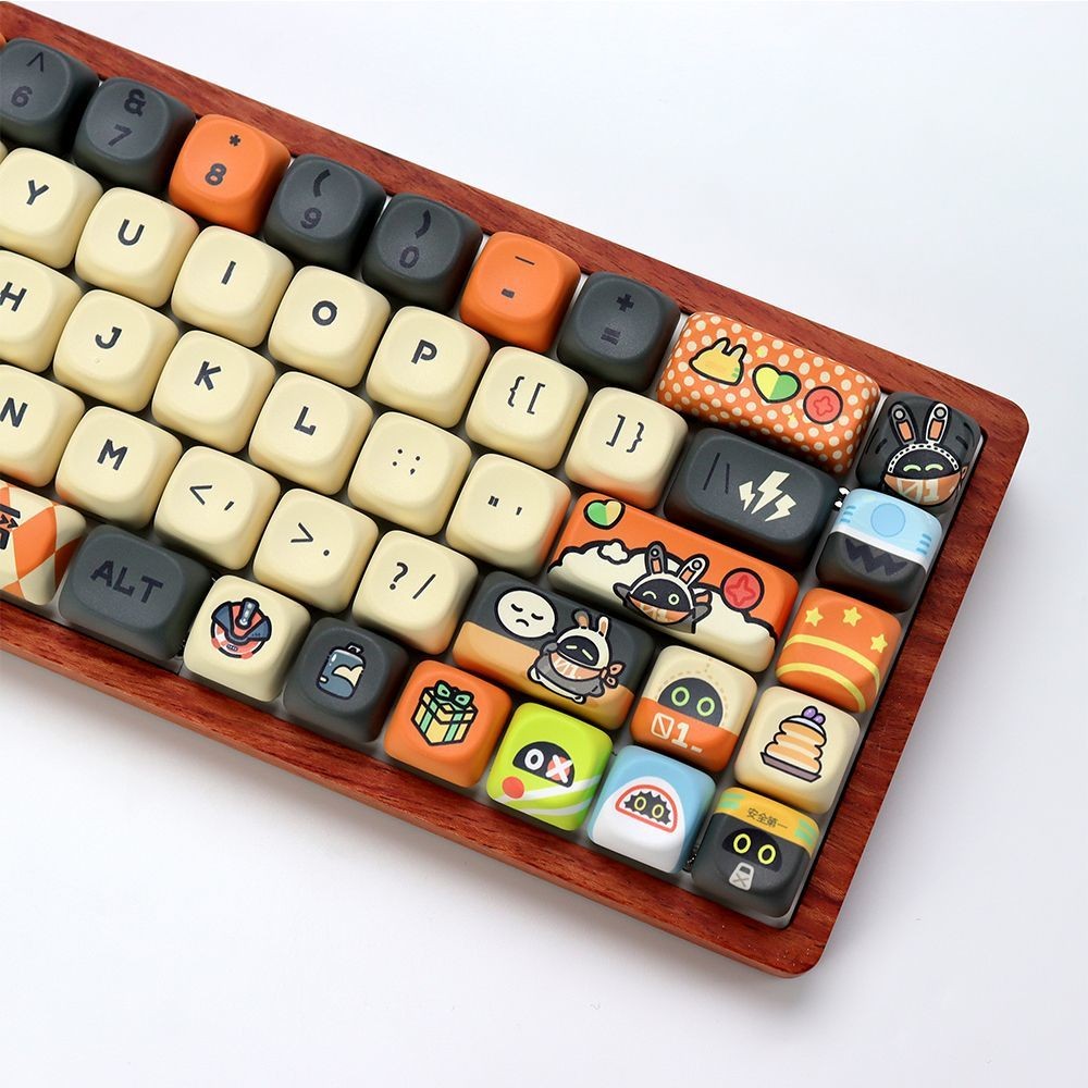 Bangboo Keycaps 130 Keys KOA Profile PBT Dye Sublimation Wooting60 ...