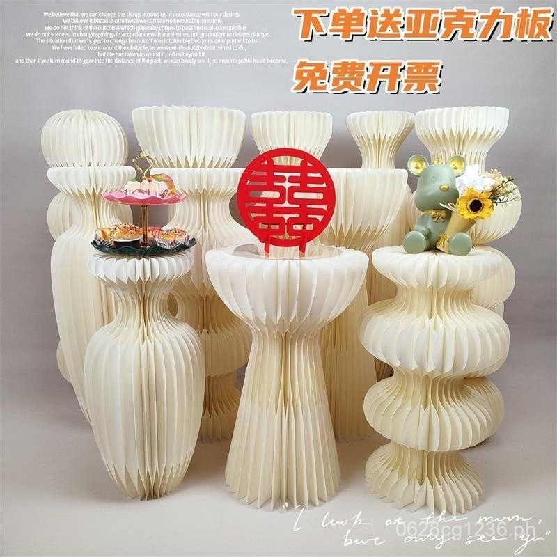 Decorative Deformable Window Column Roman Column Origami Wedding ...