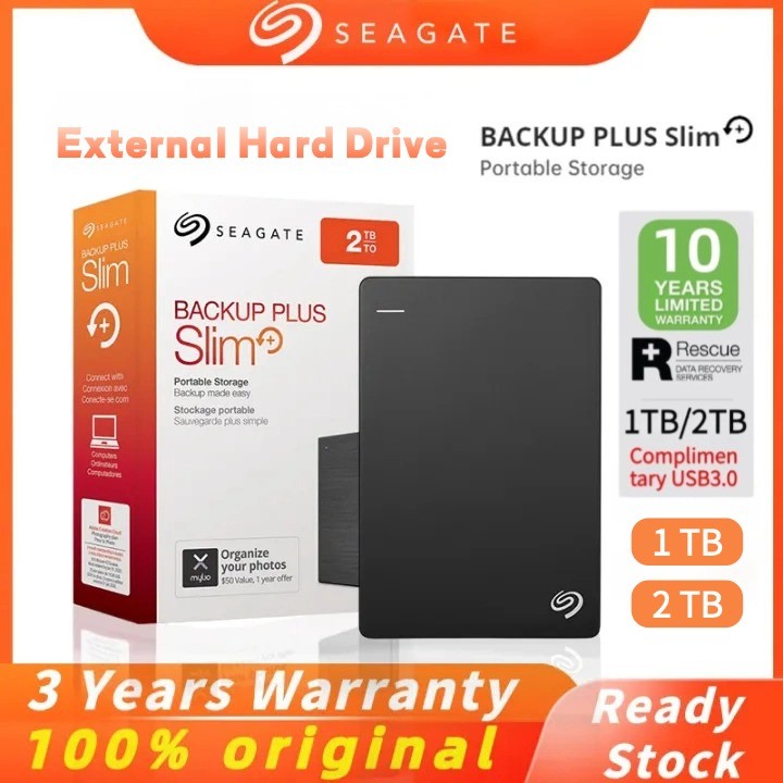 Seagate External Hard Drive 1TB/2TB USB 3.0 Portable External Hard ...