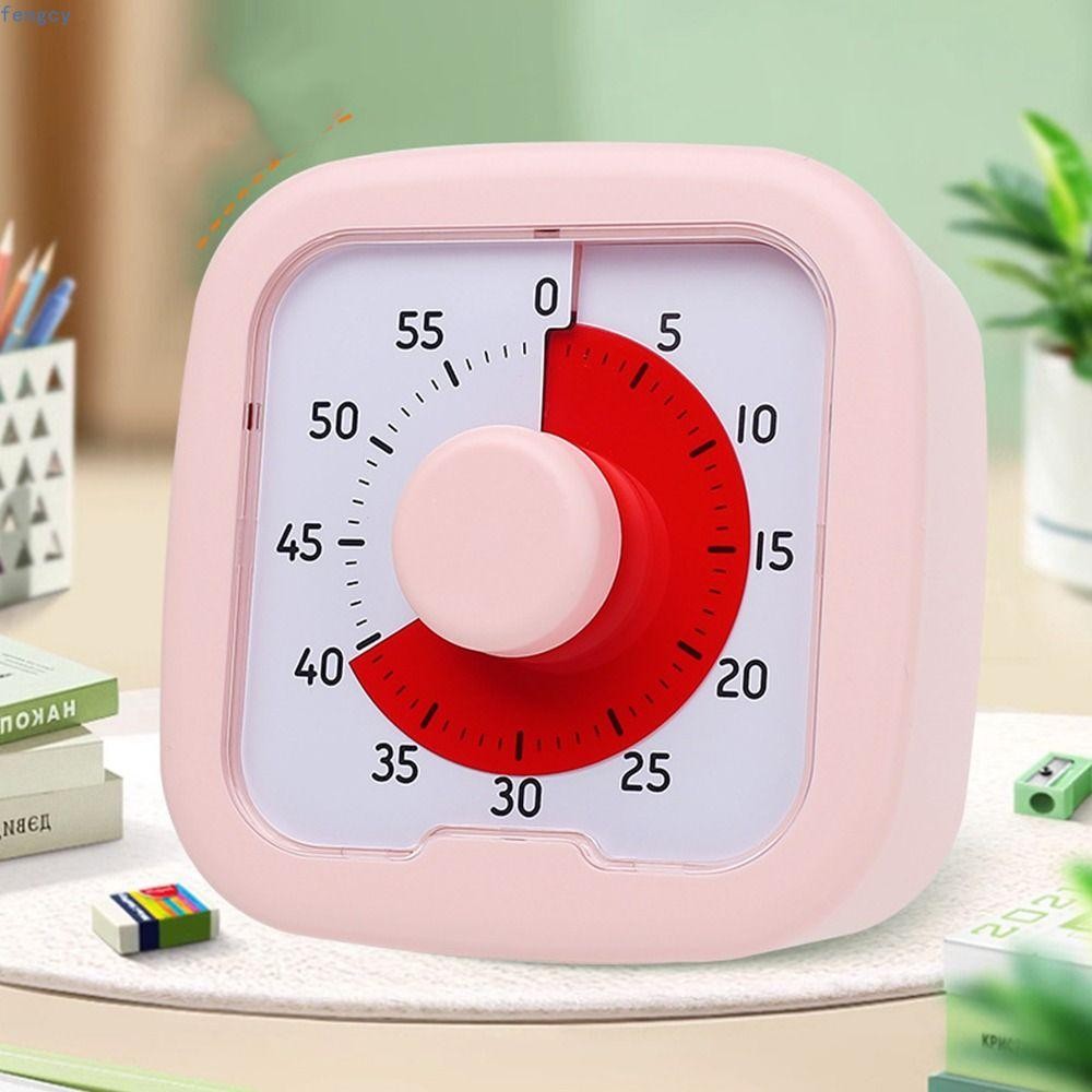 FENGCY Visual Timer, Silent 60-Minute Countdown Timer, Multi functional Self-discipline ...
