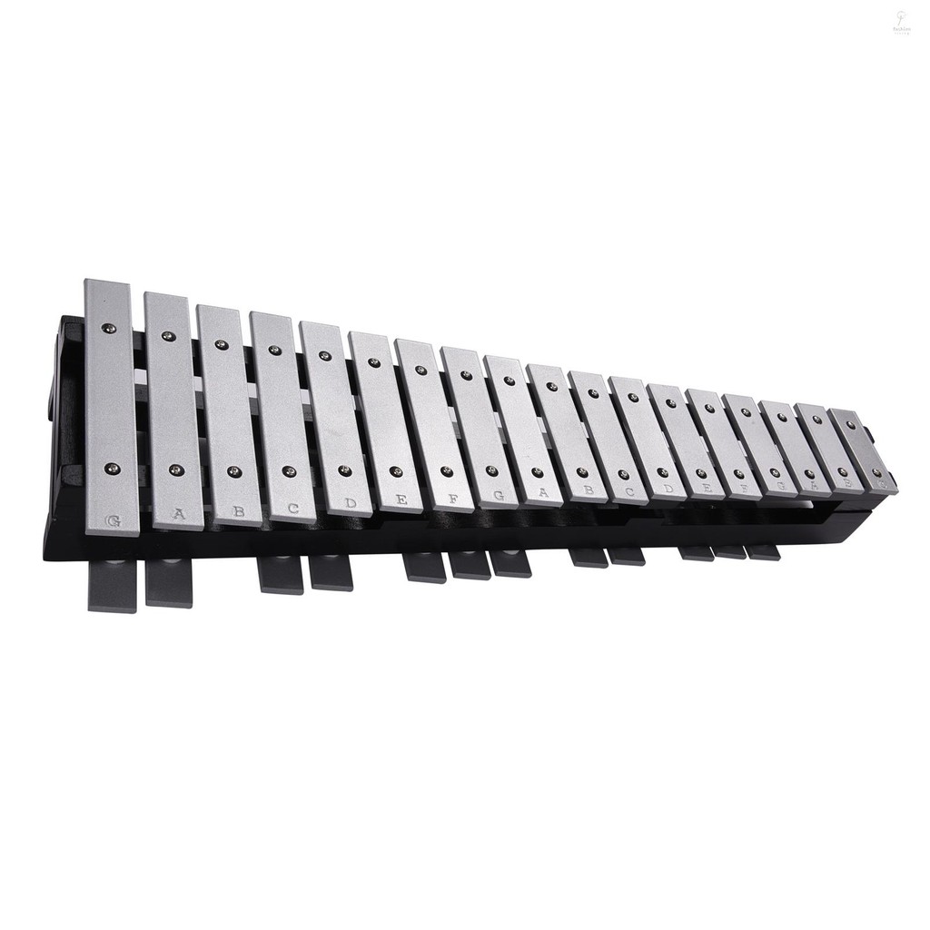 Foldable 30 Note Glockenspiel Xylophone Wooden Frame Aluminum Bars ...