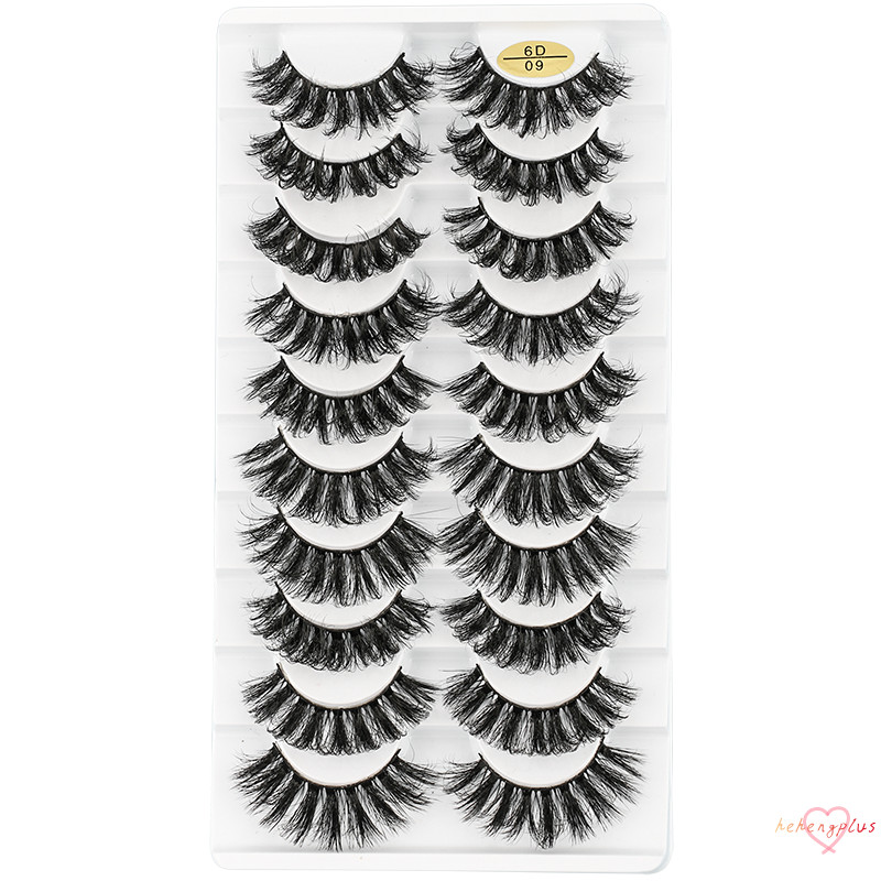 10 Pairs False Eyelashes 100% Handmade Eyelashes for Women & Teen Girls ...