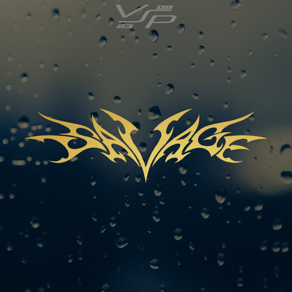 SAVAGE Logo Motorcycle Sticker Custom Matic Car Motorcycle Decal Vinyl ...