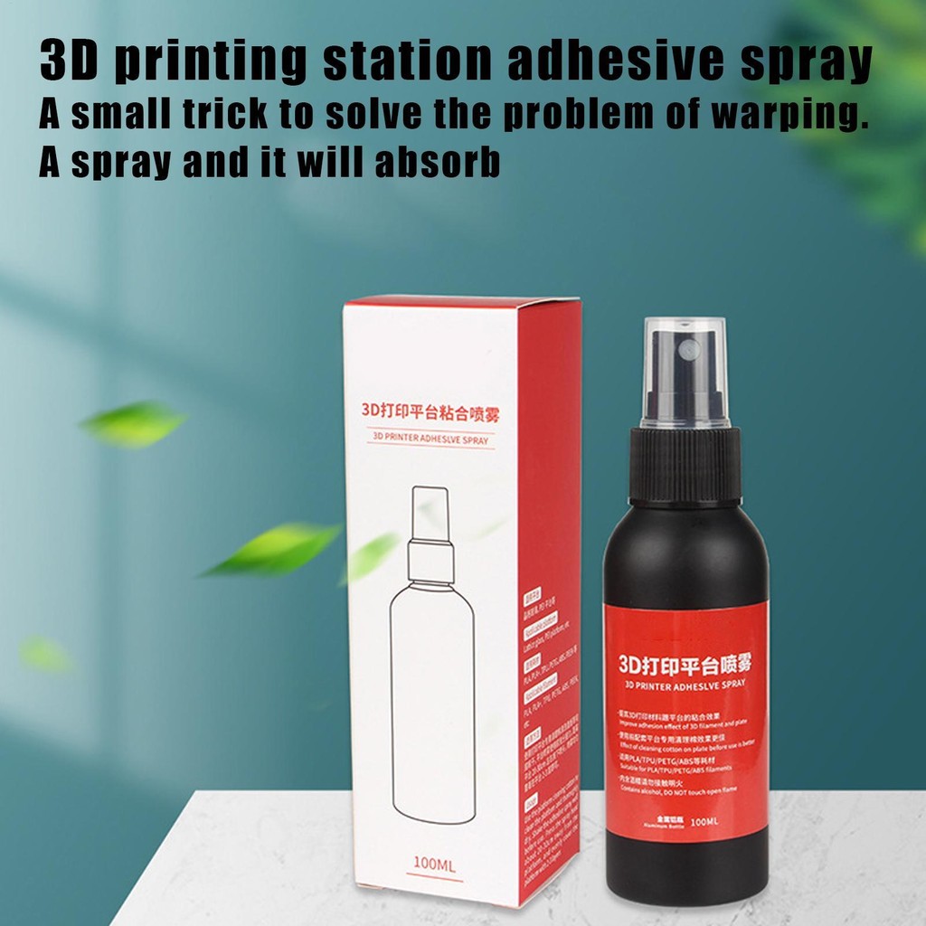 100ml 3D Printer Glue Build Plate Adhesive Spray High Adhesion Anti ...