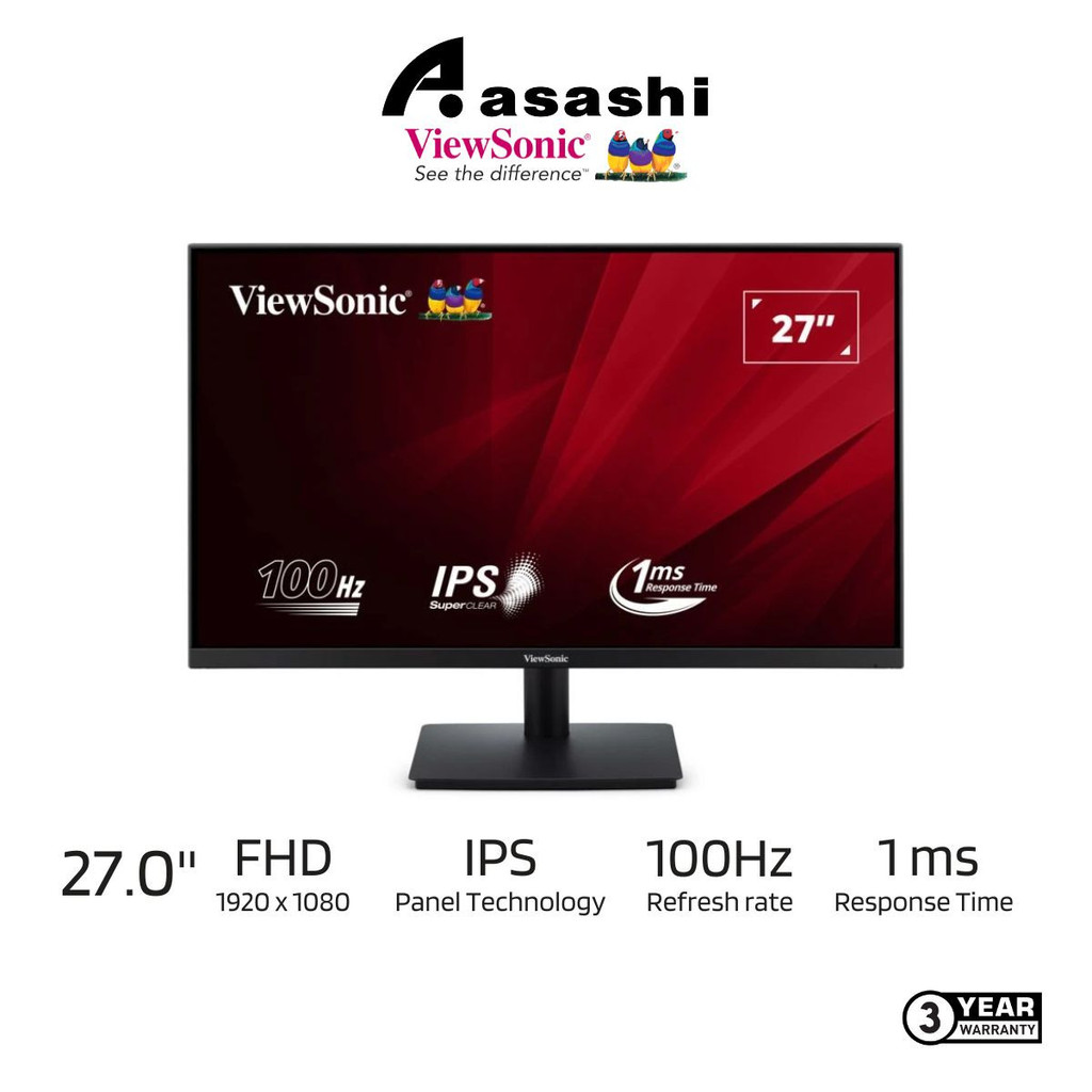 Viewsonic VA270-H-2 27" 100Hz IPS Monitor (HDMI,VGA) | Shopee Philippines