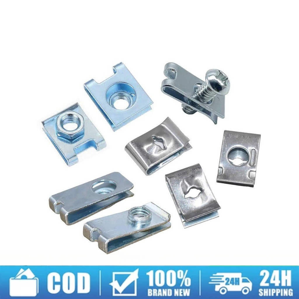 [Local Shipment] Fixed Fasteners 20pcs Fasteners Buckle M6 Nut U-Type ...