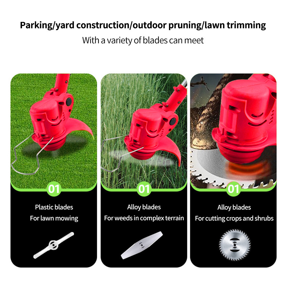 Foldable Adjustable Grass Trimmer Rechargeable Handheld Grass Cutting ...
