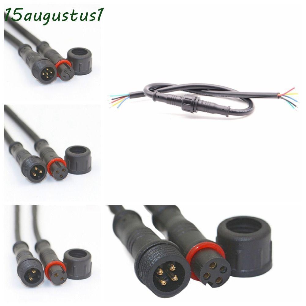 AUGUSTUS Led Waterproof Cable Connector, led Connector Male to Female ...