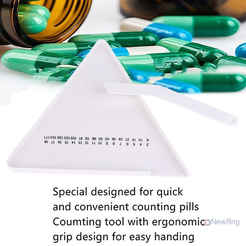 ONew Pill Counting Tray Tablet Counter Dispenser Pills Plate Splitter ...