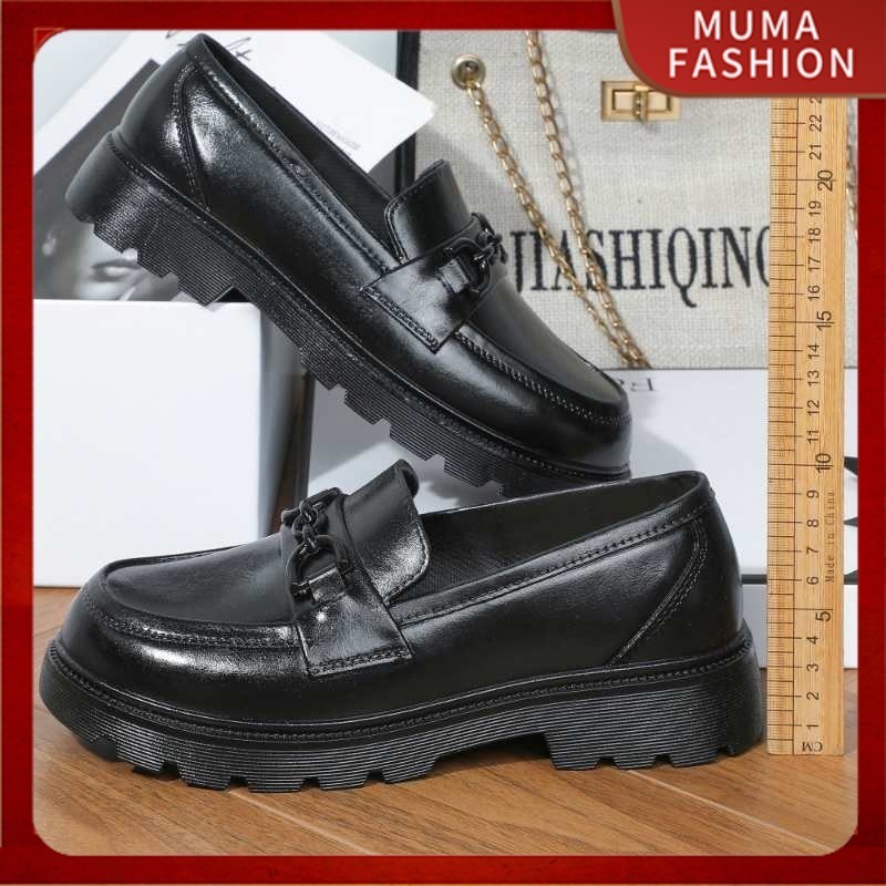 Shuta fashion work mary jane shoes loafers women black school office ...