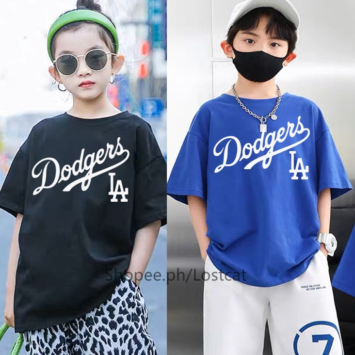 Dodger Tshirt for kids Unisex for men and women T shirt | Shopee ...