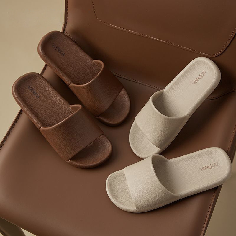 Comfy Pambahay Slide Slippers for Women Flat Rubber Couple Indoor ...