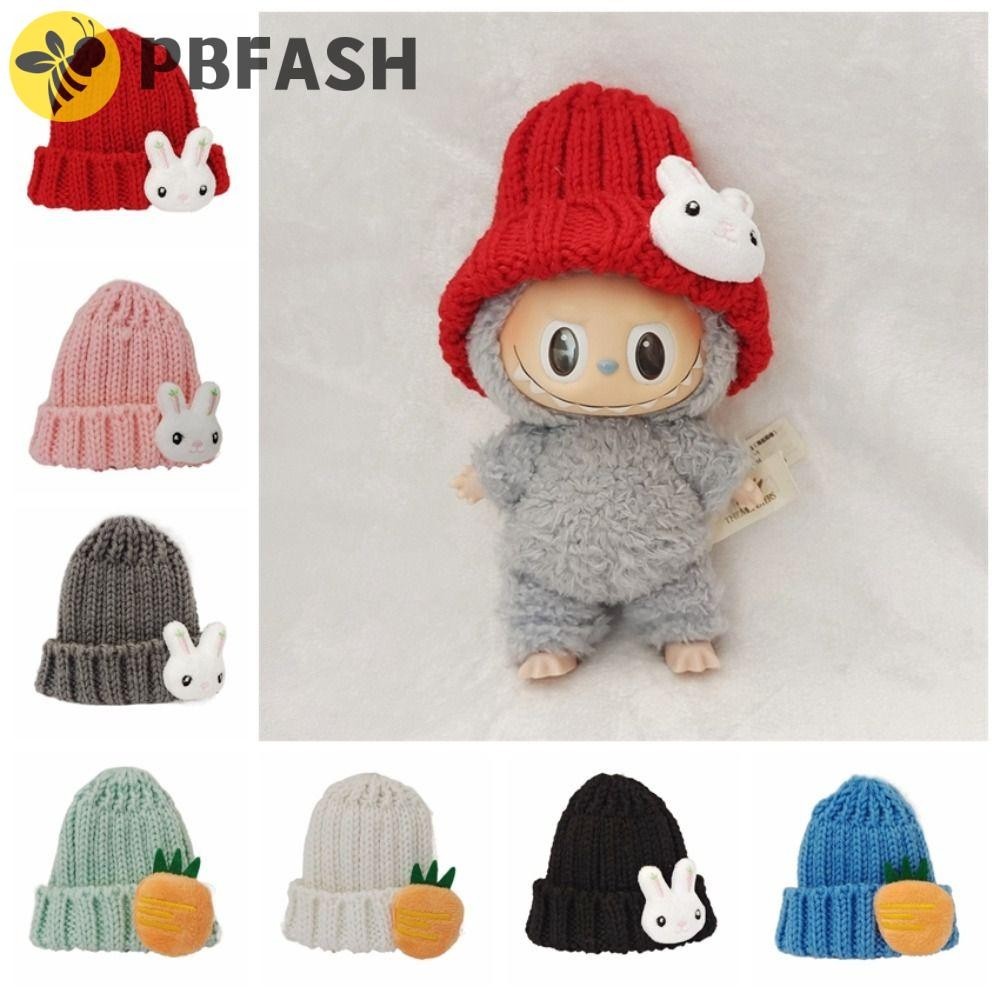 PBFASH Labubu Time Hat, Cloth Soft 15cm Cotton Doll Knitted Hat, Labubu ...
