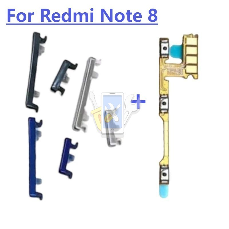 For Redmi Note 8 8T New Power Button + Volume Side Button Key | Shopee ...