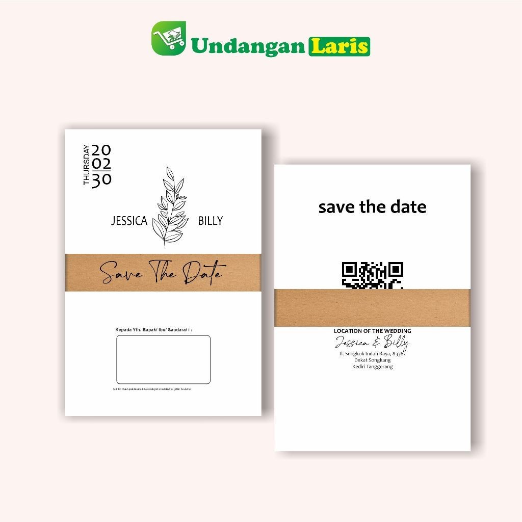 Beautiful Aesthetic Belt Devifo Wedding Invitation | Shopee Philippines