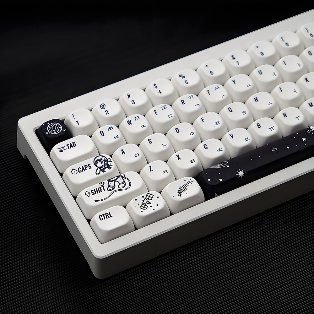 Space Keycap/set 143Keys MOA Profile Dye-Sublimation PBT Custom Keycaps ...