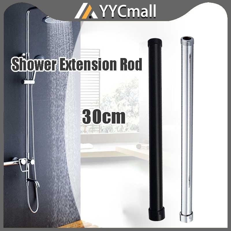 30cm Stainless Steel Shower Extension Rod Shower Head Extension Pipe ...