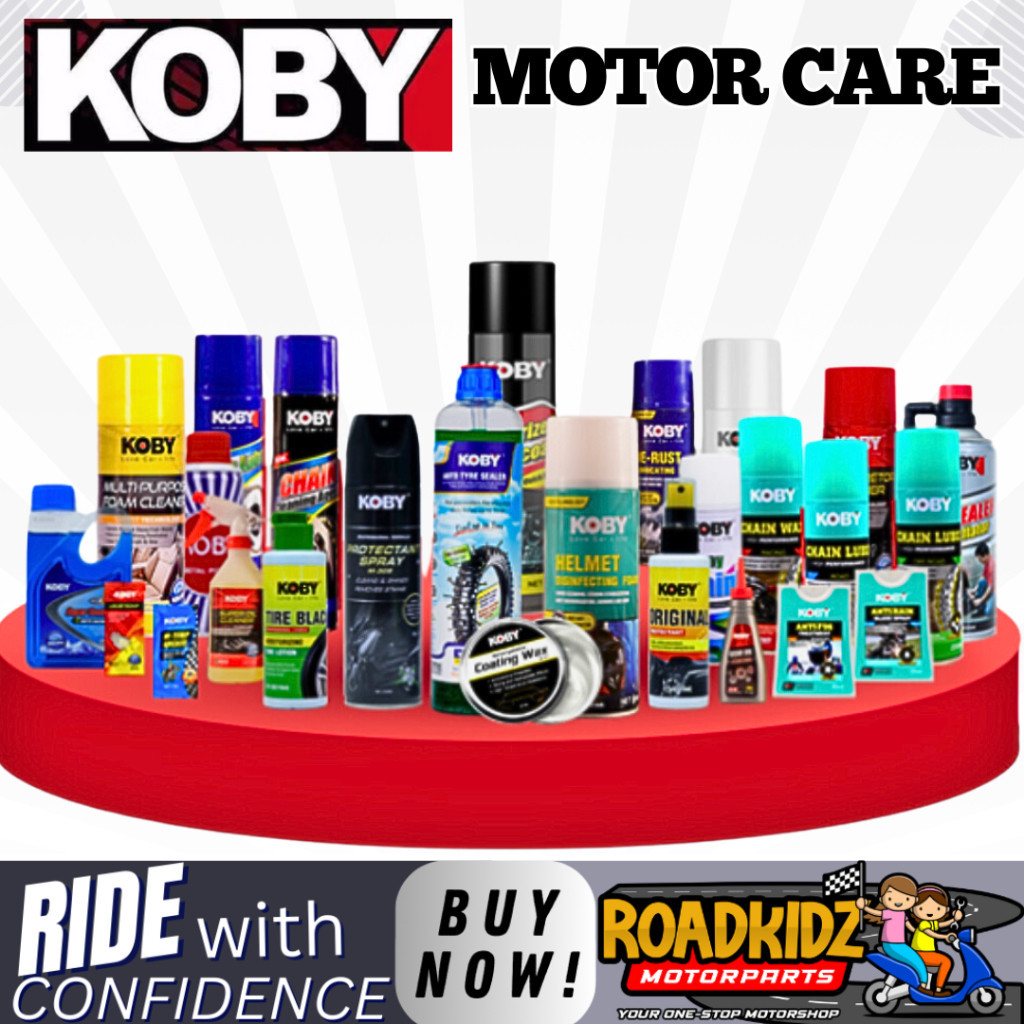 KOBY TIRE SEALANT/HELMET FOAM/COOLANT/CARBURATOR CLEANER/CHAIN LUBE ...