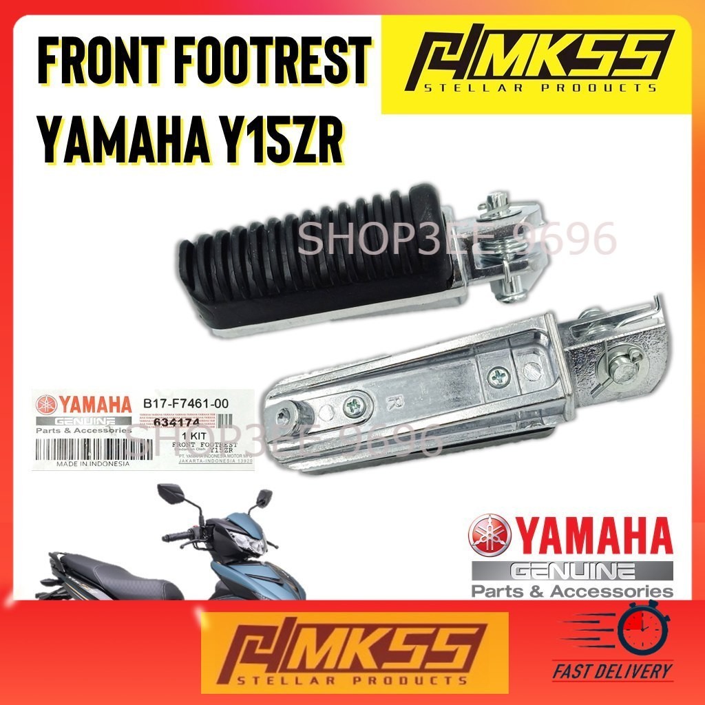 FRONT FOOTREST STEP FOOT REST PEMIJAK KAKI STAND GETAH DEPAN SET YAMAHA ...