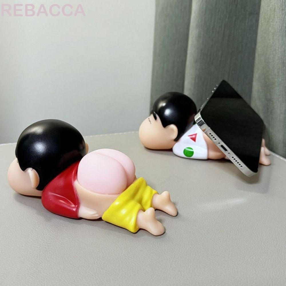 REBACCA Creative Phone Holder, Anime Crayon Shin-Chan Figure Model ...