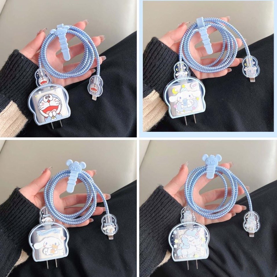 1.4M Cute Cartoon Doraemon Cable Protector Phone Charger Cable ...