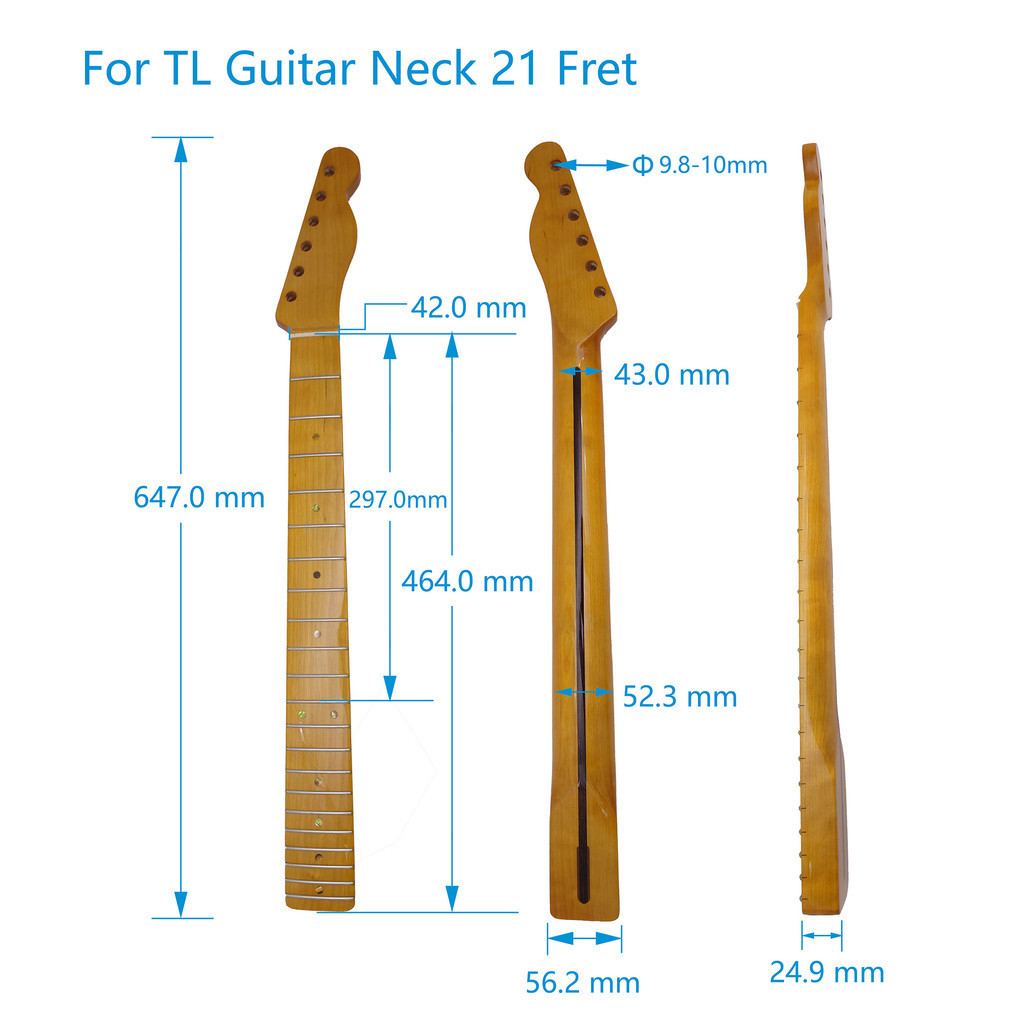 Fender Telecaster Guitar Neck 21 Fret Maple for Telecaster Style ...
