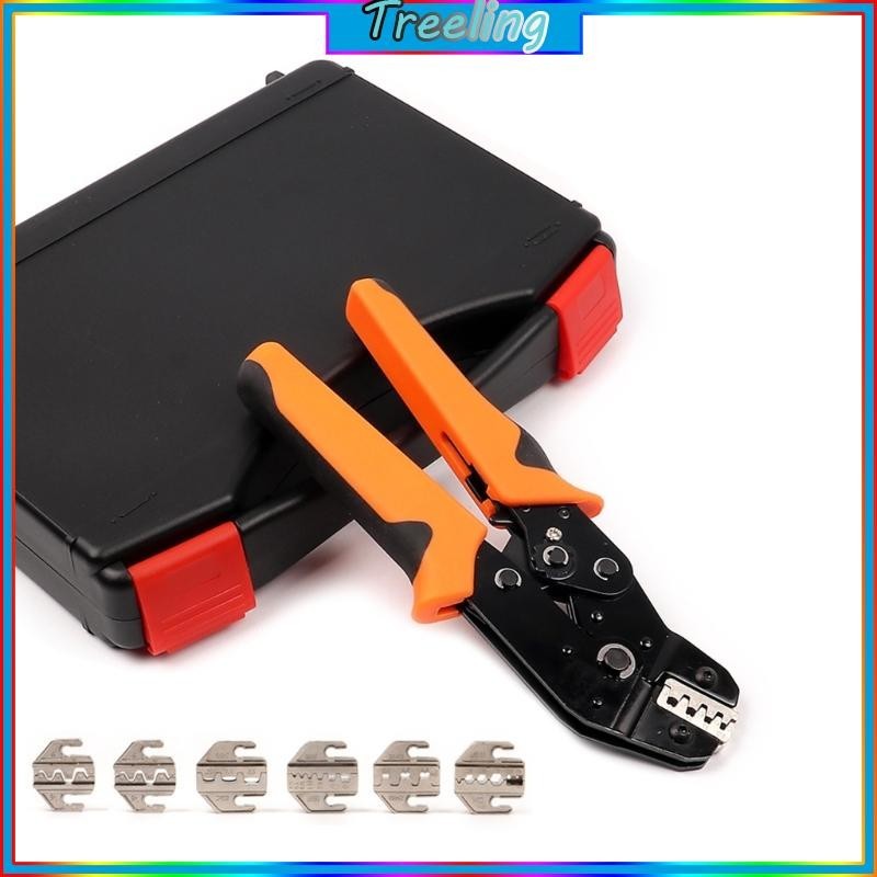 Treeling Crimping Tool Set Pressed Pliers Electrician Tools Electrical Terminals Clamp E ...