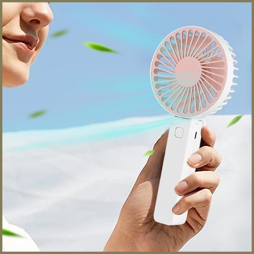 Personal Handheld Fan 180 Degree Foldable Fan With 3 Speed Cute Face ...