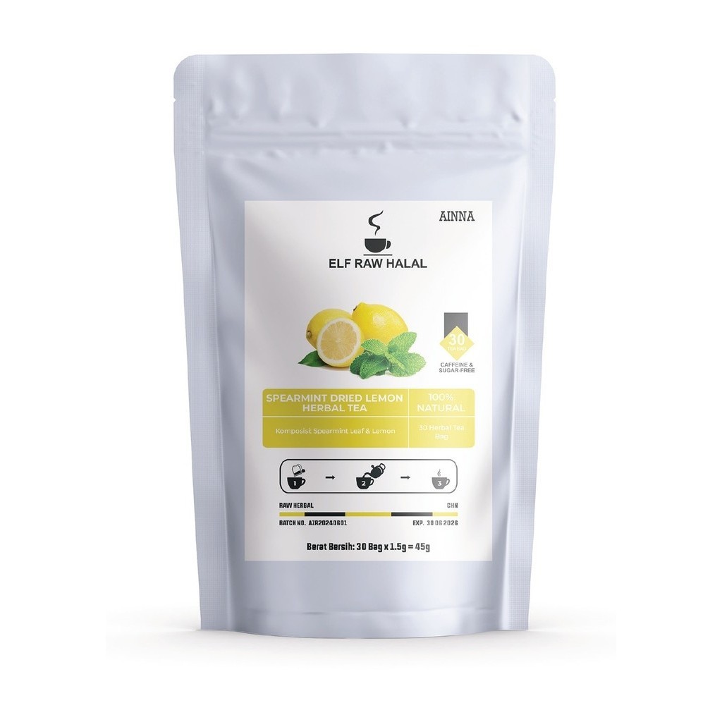 Ainna ELIF TEA Teh Limau Nipis dan Spearmint 30 Sachet | Shopee Philippines